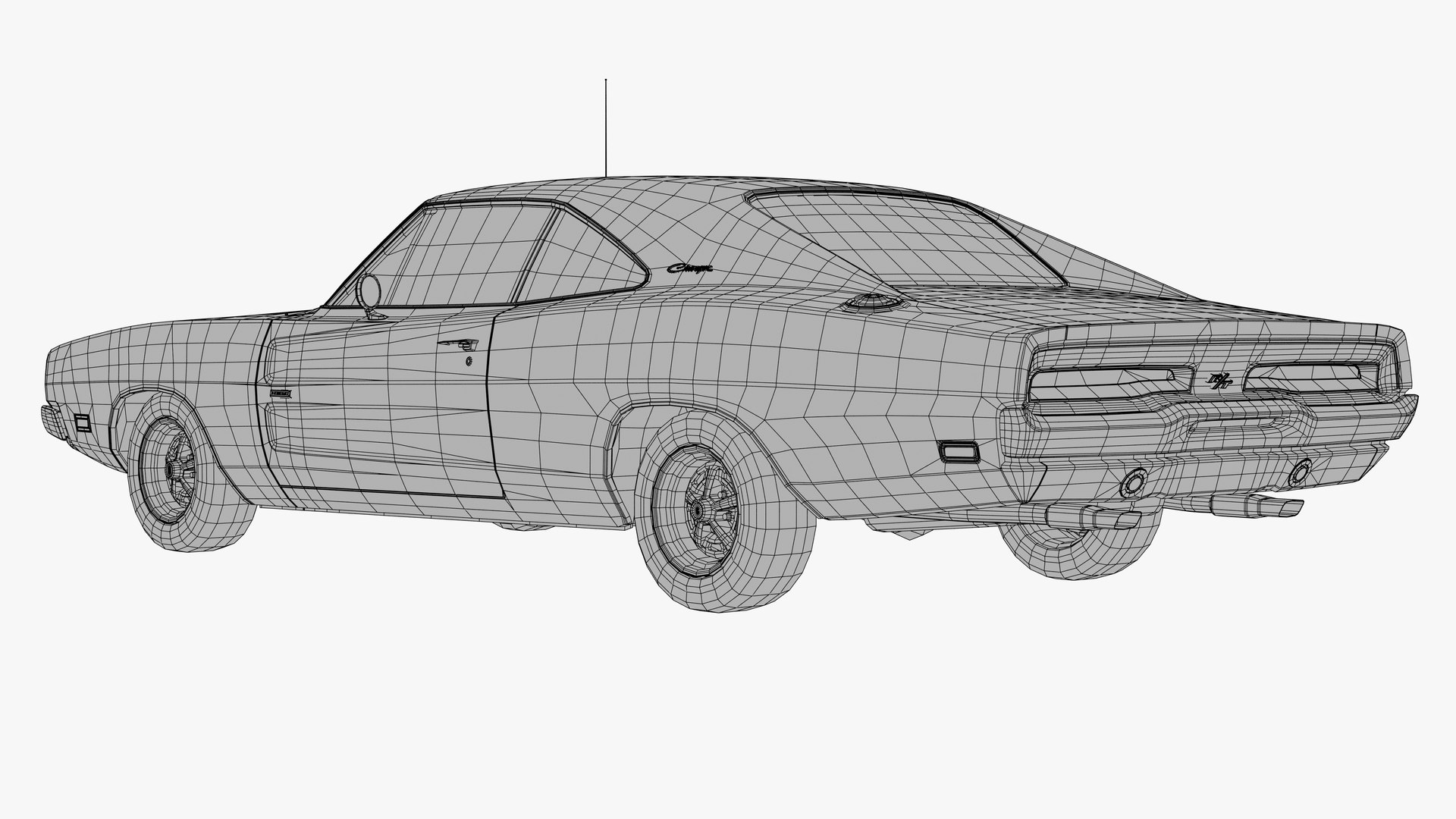 Dodge Charger 1969 Drawing