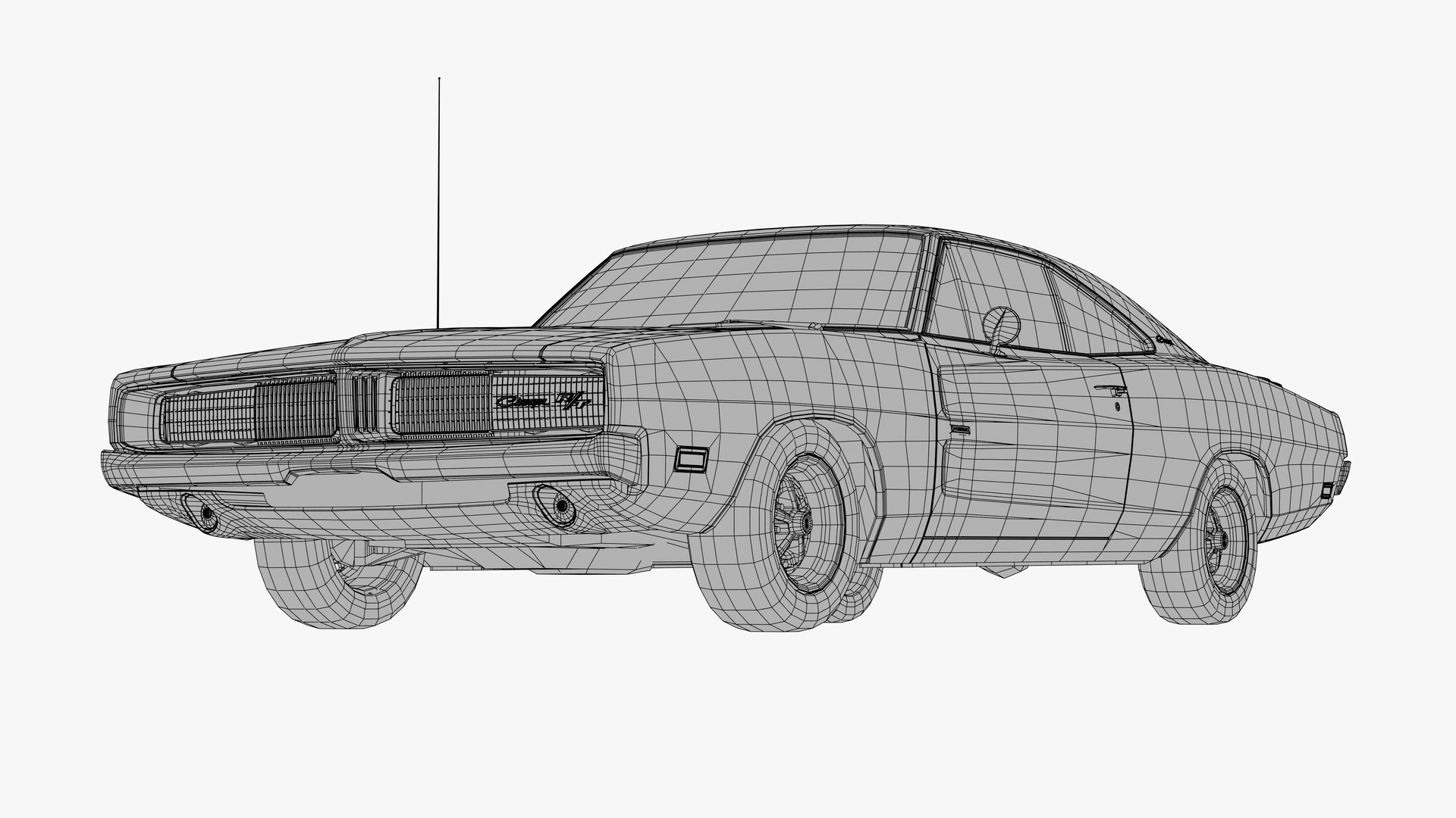 Dodge Charger 1969 Drawing