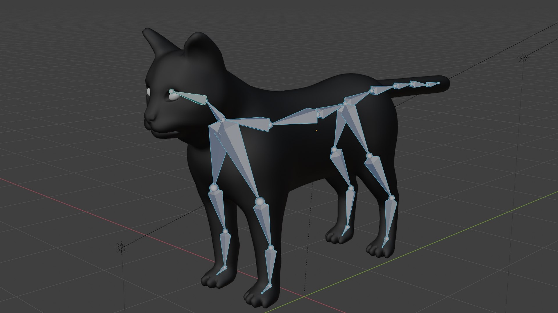 3D Black Cat Rigged Ready Model - TurboSquid 1653963