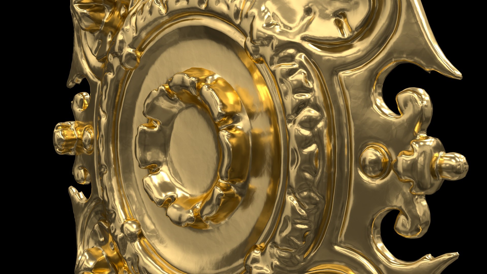 Ceiling Sockets Gypsum Plaster DR175 model - TurboSquid 2034594