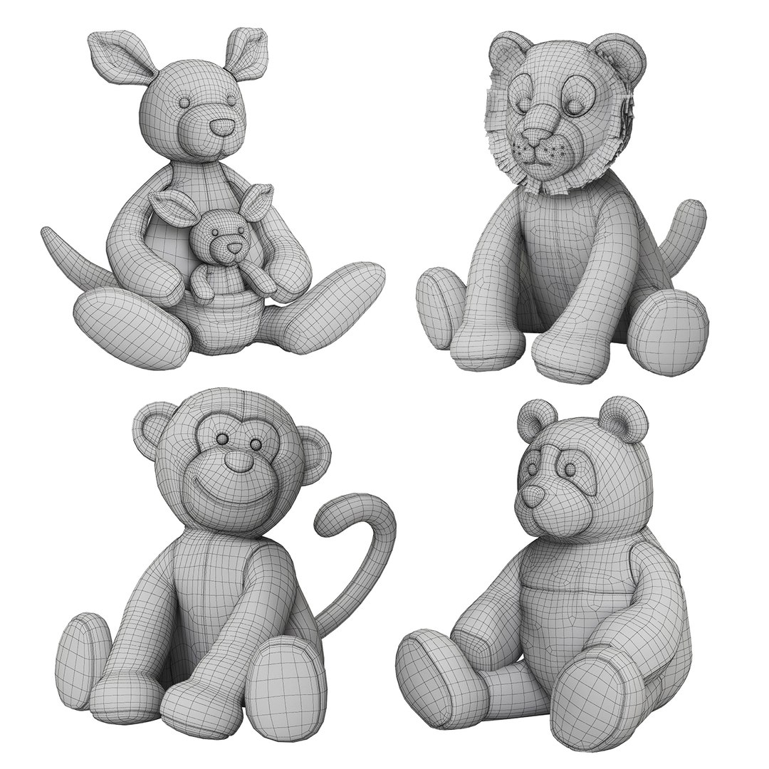 Toy Plush 3D Model - TurboSquid 1705601