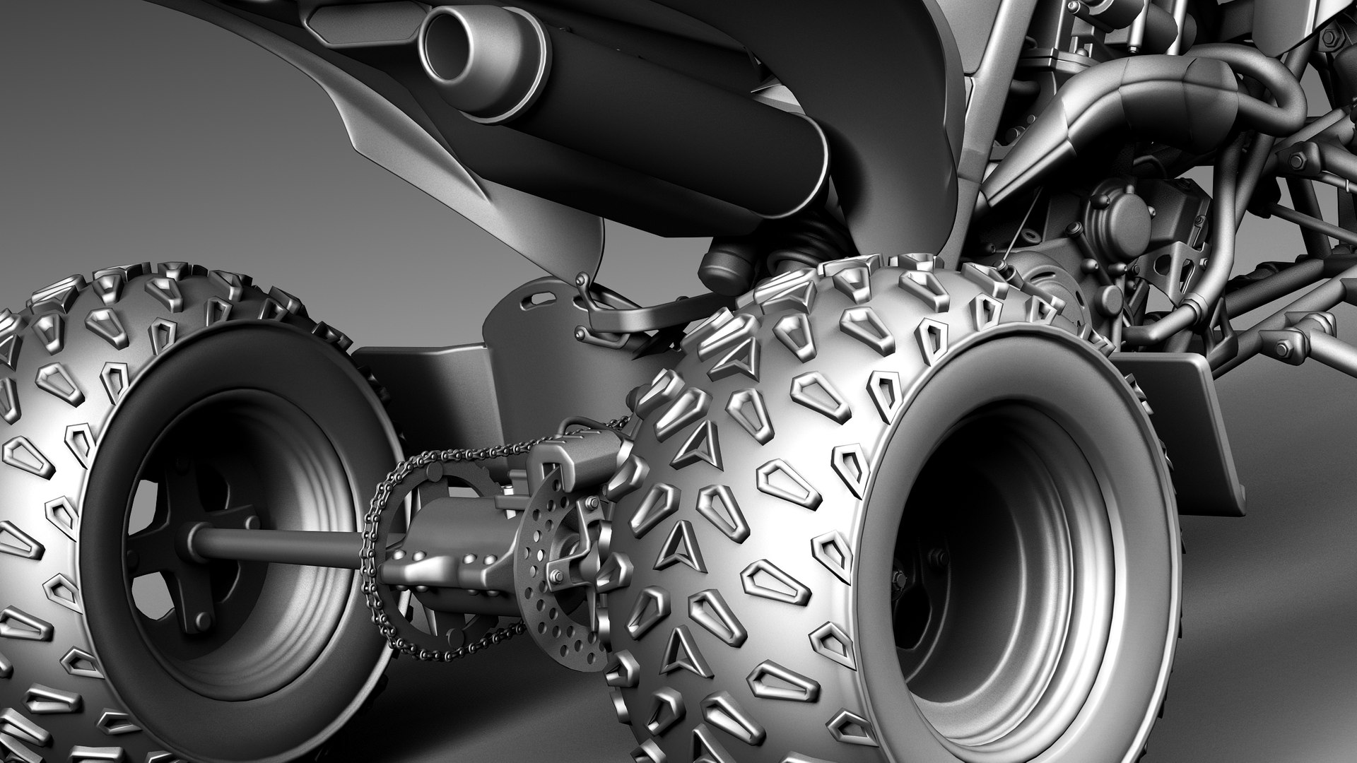 3d Model 2014 Raptor Yamaha