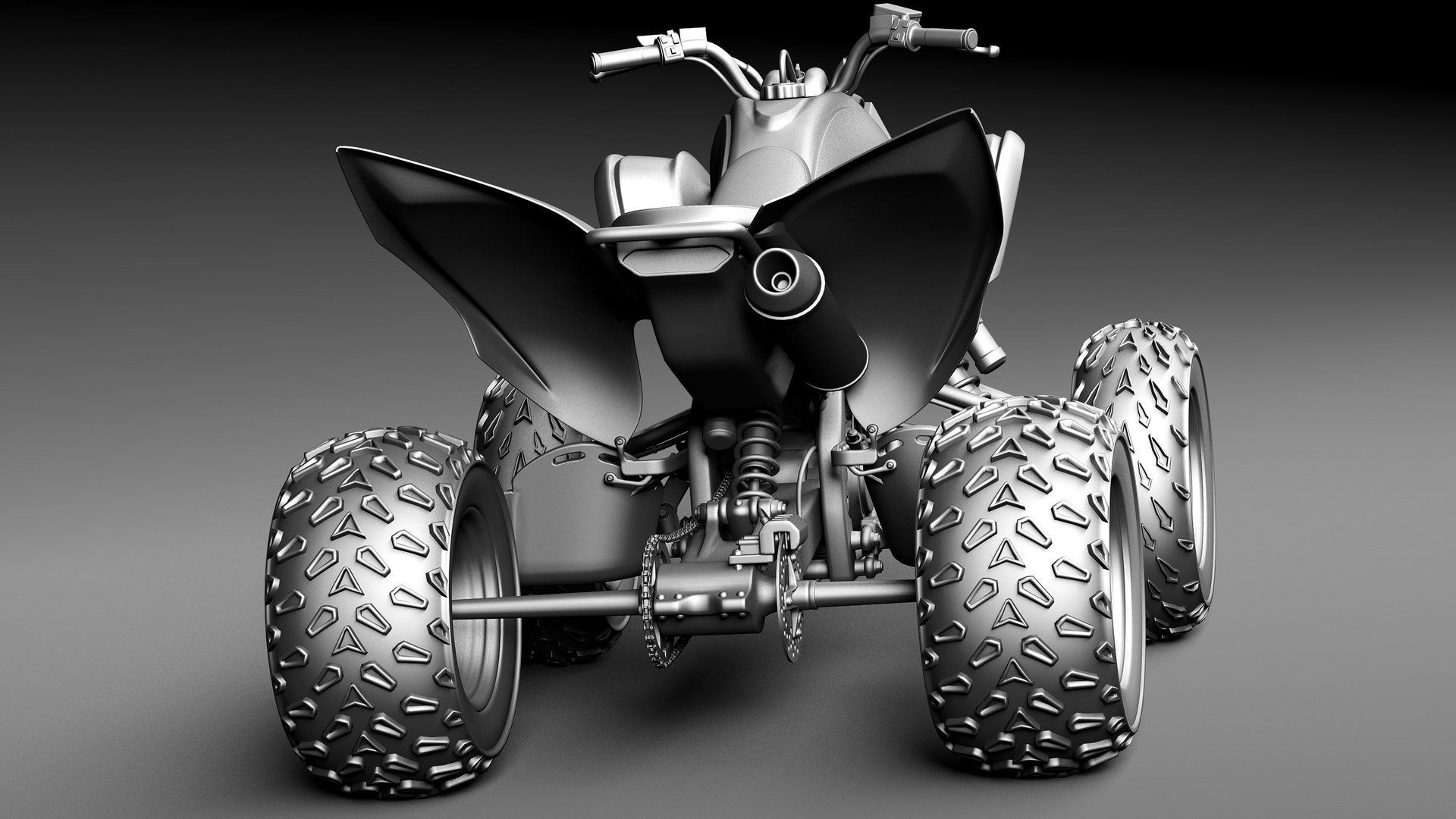 3d Model 2014 Raptor Yamaha