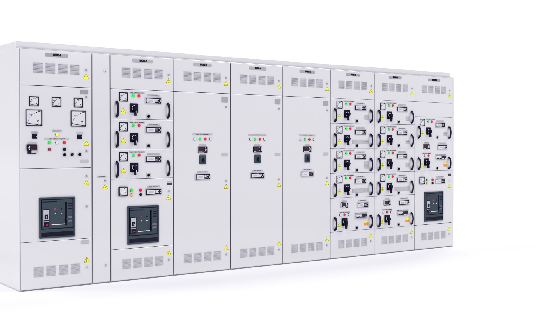 3D complete panels substations internal - TurboSquid 1389809