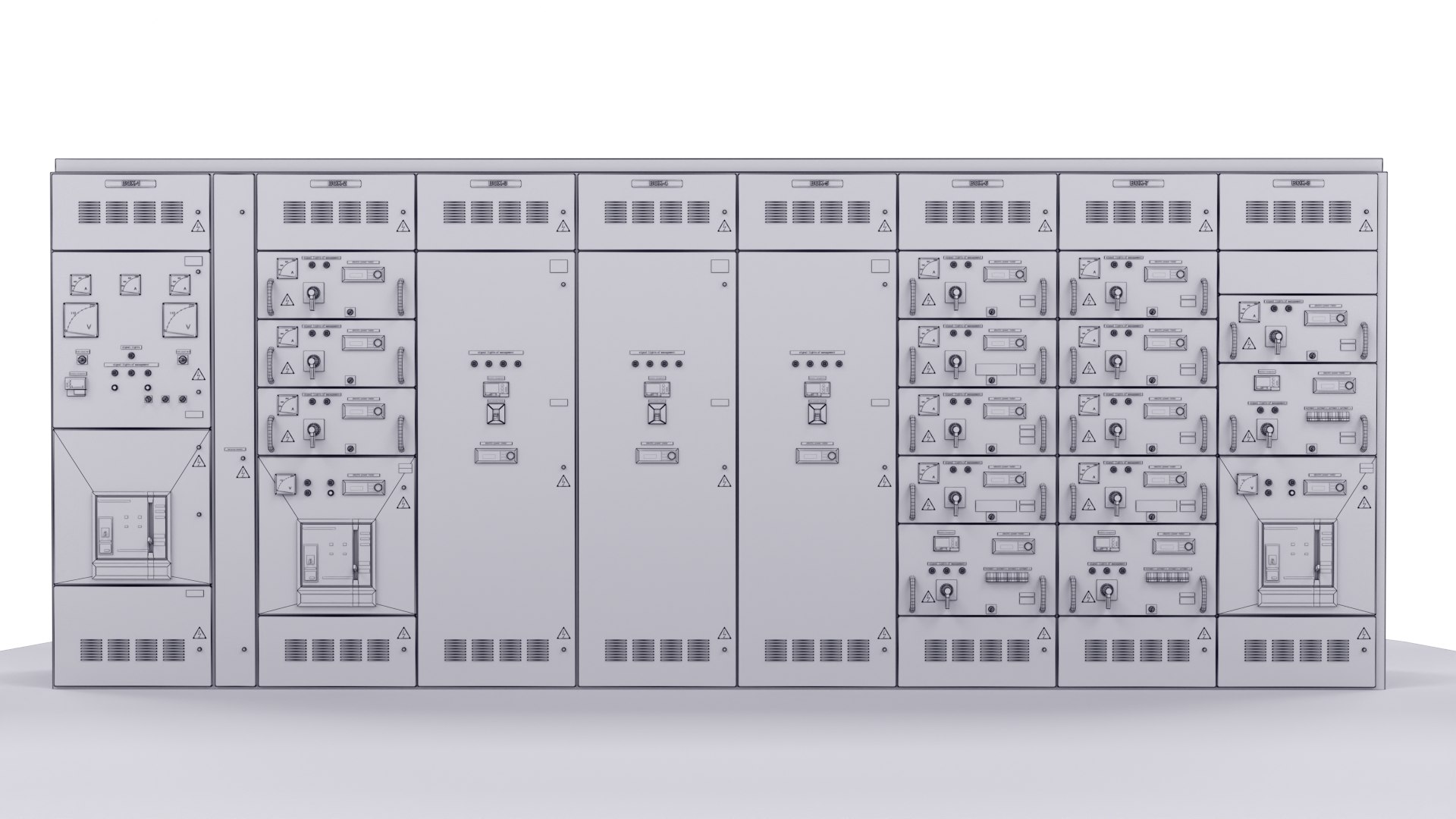 3D complete panels substations internal - TurboSquid 1389809