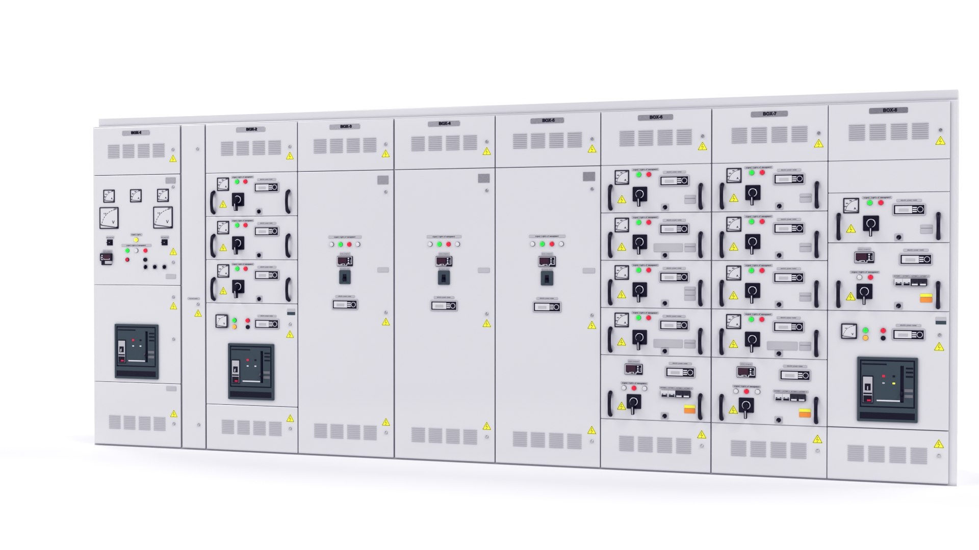 3D complete panels substations internal - TurboSquid 1389809