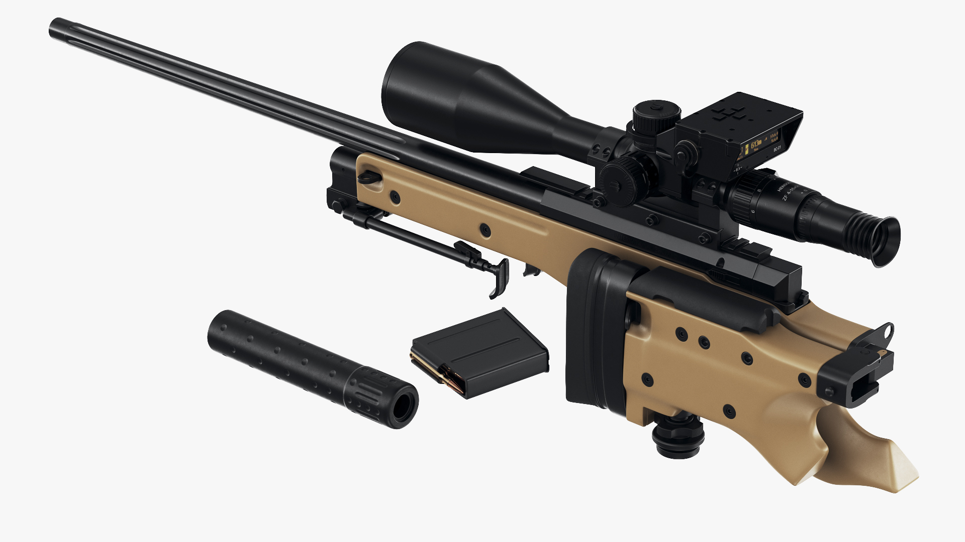 Accuracy International AWM L115A33D模型 - TurboSquid 1873425