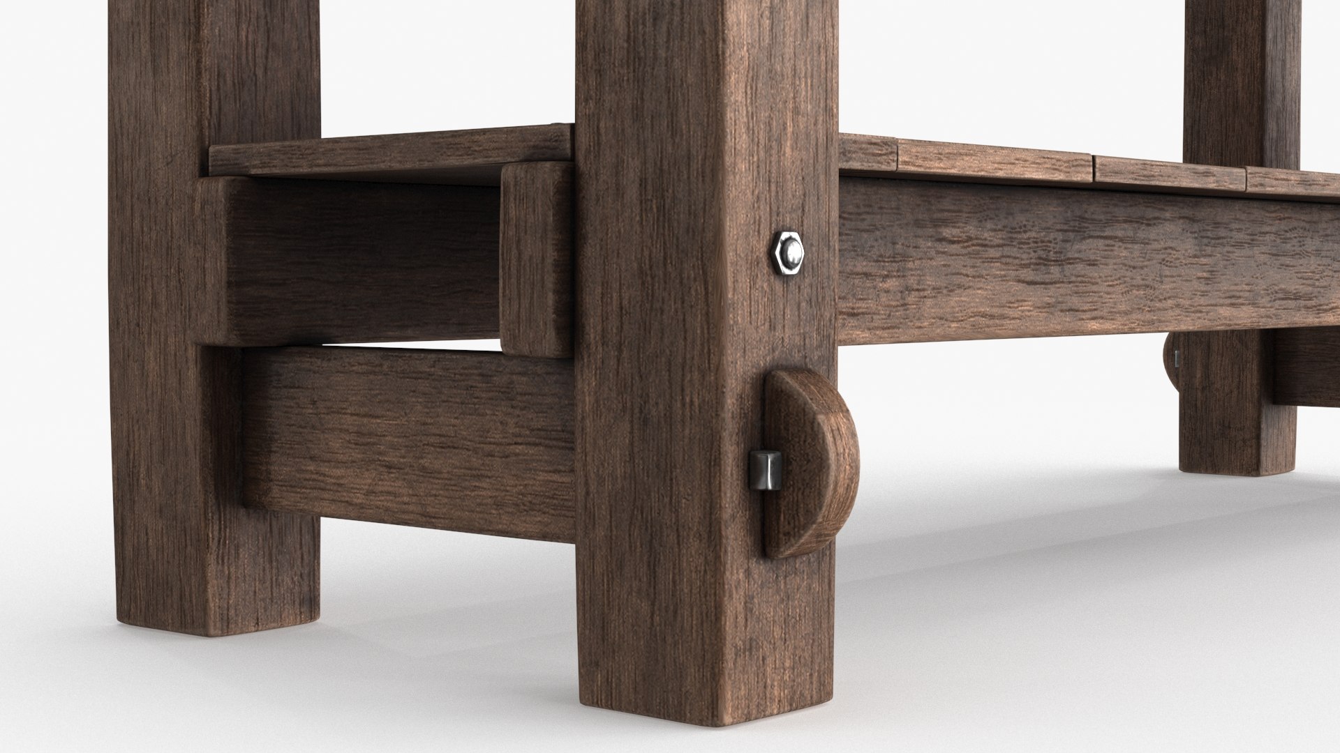 Floorstanding Double Wood Barrel Stand 3D Model - TurboSquid 2052288