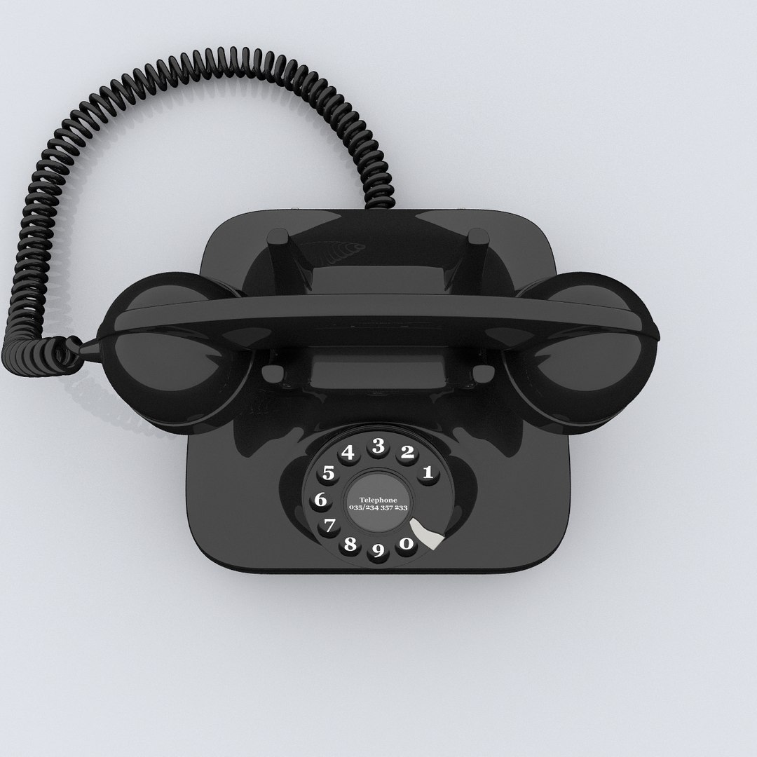 Old Telephone 3d Obj