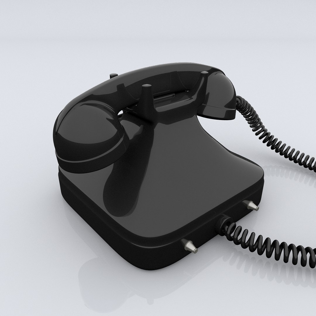Old Telephone 3d Obj