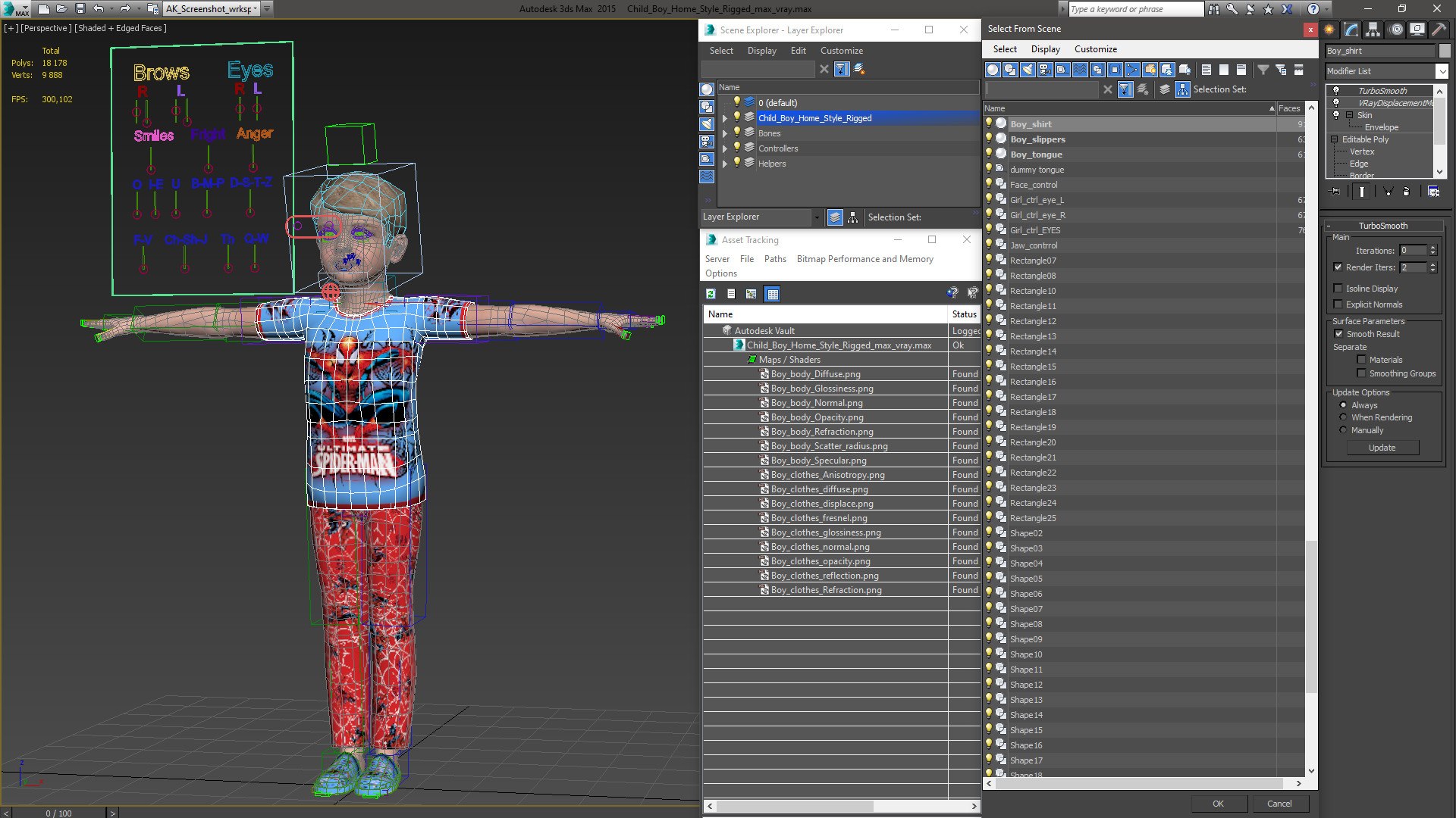 Child Boy Home Style Rigged 3D model - TurboSquid 1919074