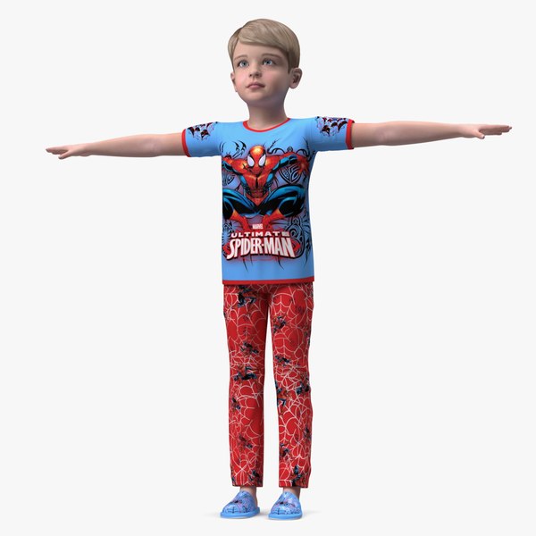 3d child boy