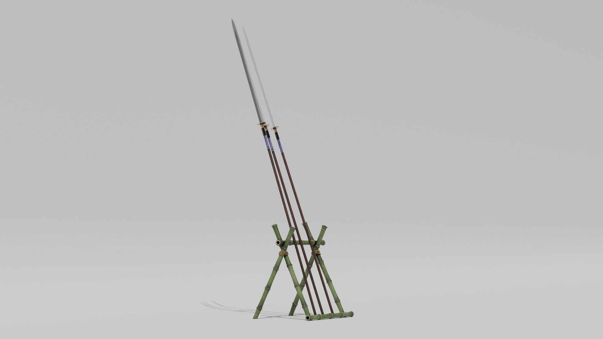 Japanese Furniture Kit - Spear With Rack 3D Model - TurboSquid 1965469