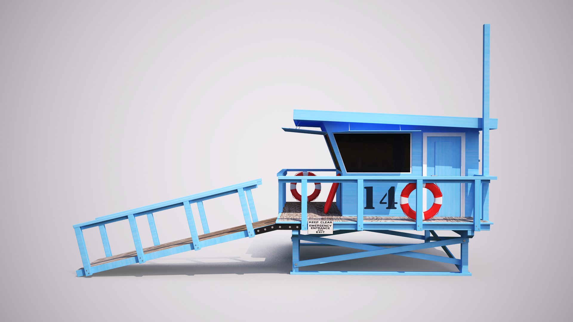 3D Lifeguard House Guard Model - TurboSquid 1652203