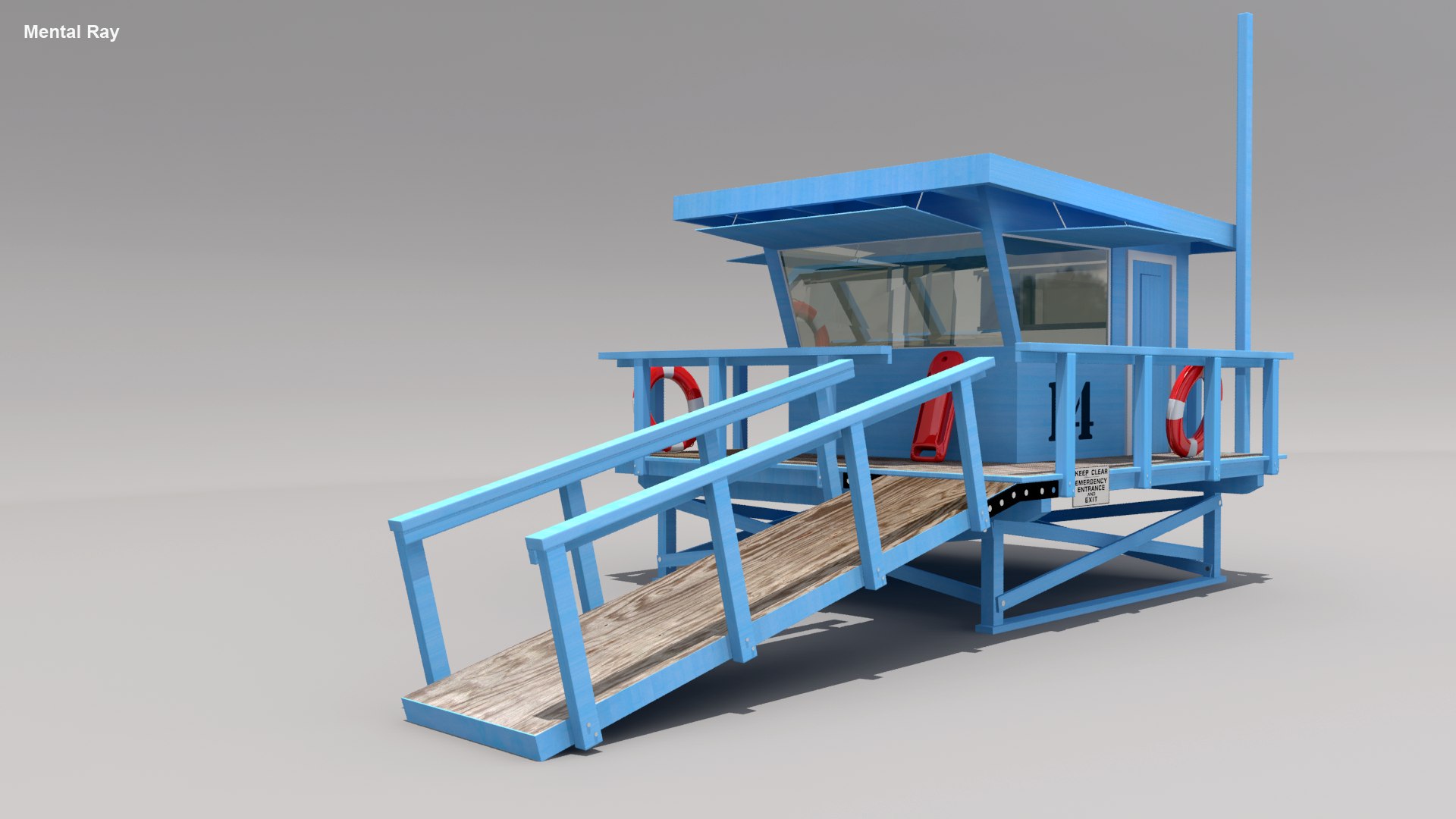 3D Lifeguard House Guard Model - TurboSquid 1652203