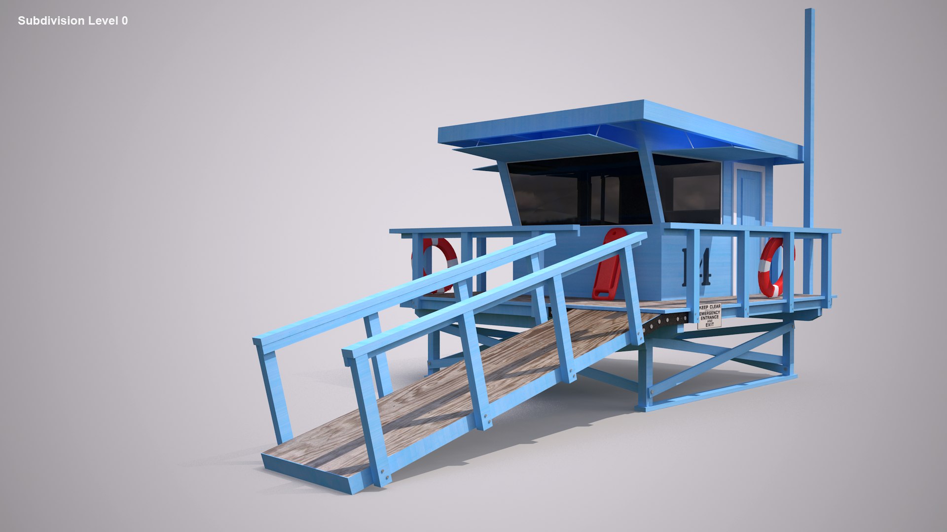 3D Lifeguard House Guard Model - TurboSquid 1652203