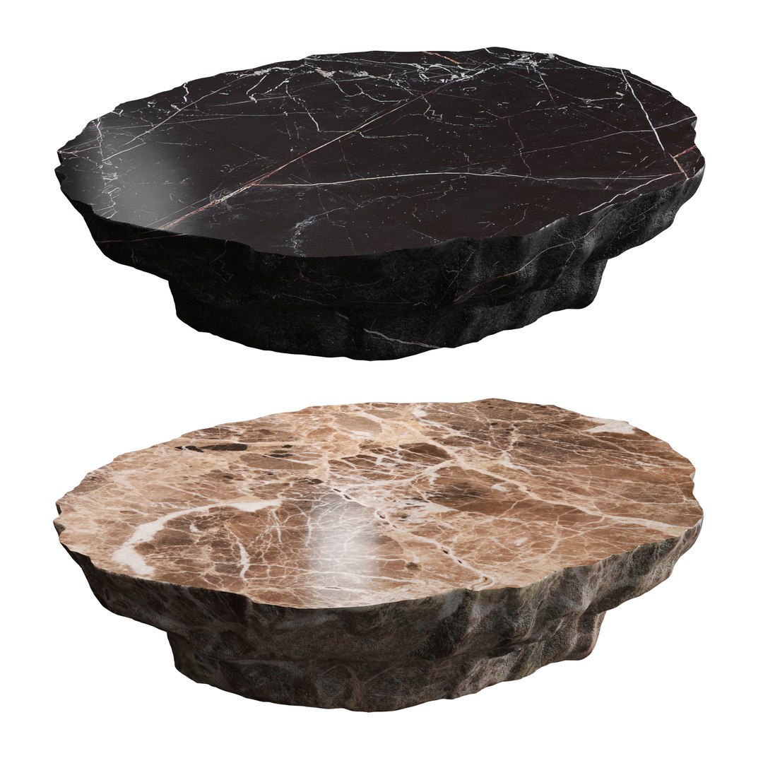 Marble Stone Table 3D Model - TurboSquid 1883878