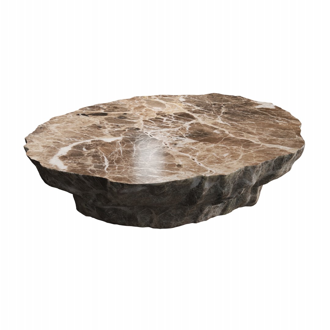 Marble Stone Table 3D Model - TurboSquid 1883878