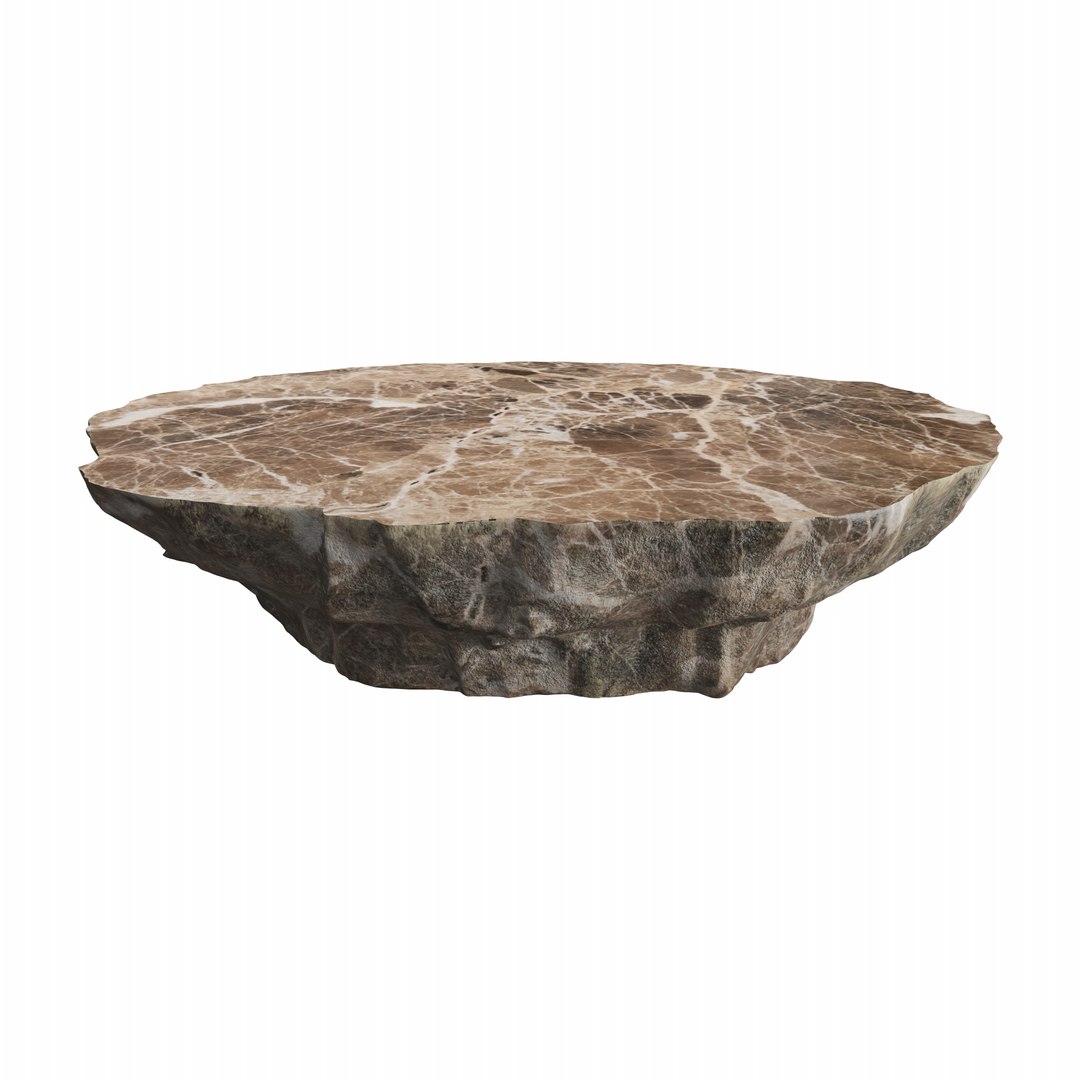 Marble Stone Table 3D Model - TurboSquid 1883878