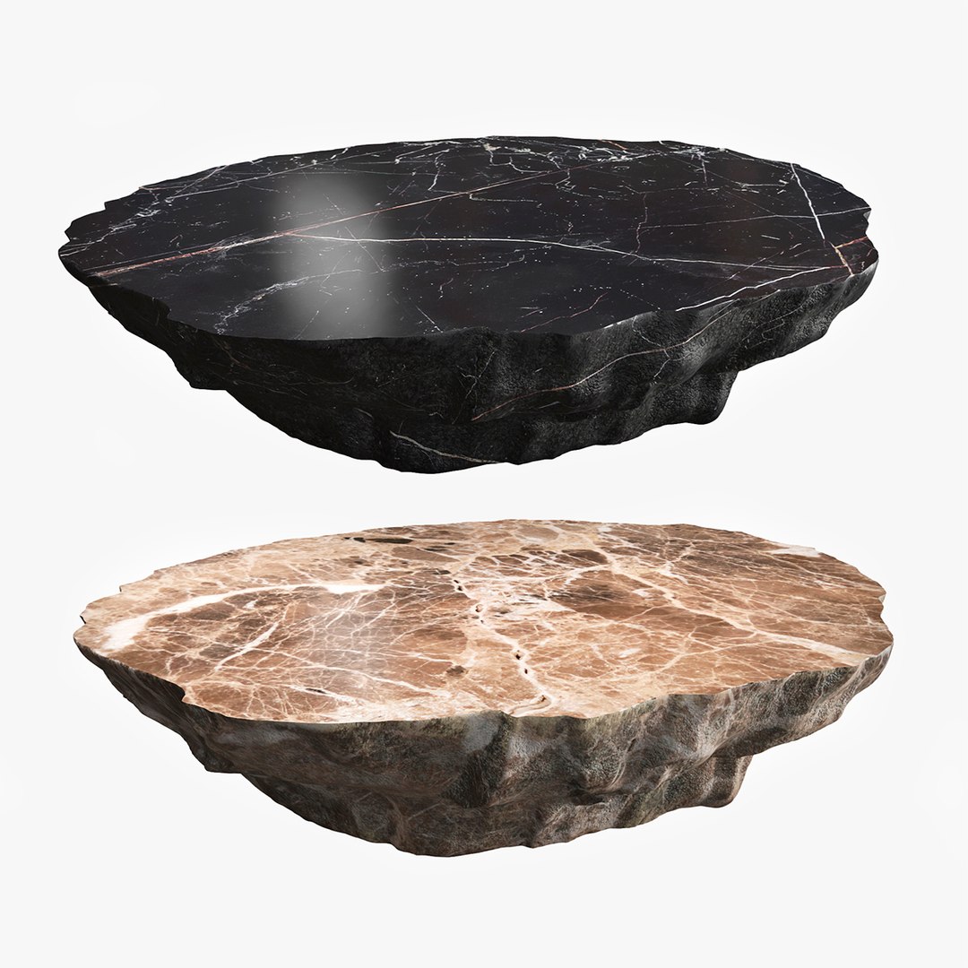 Marble Stone Table 3D Model - TurboSquid 1883878