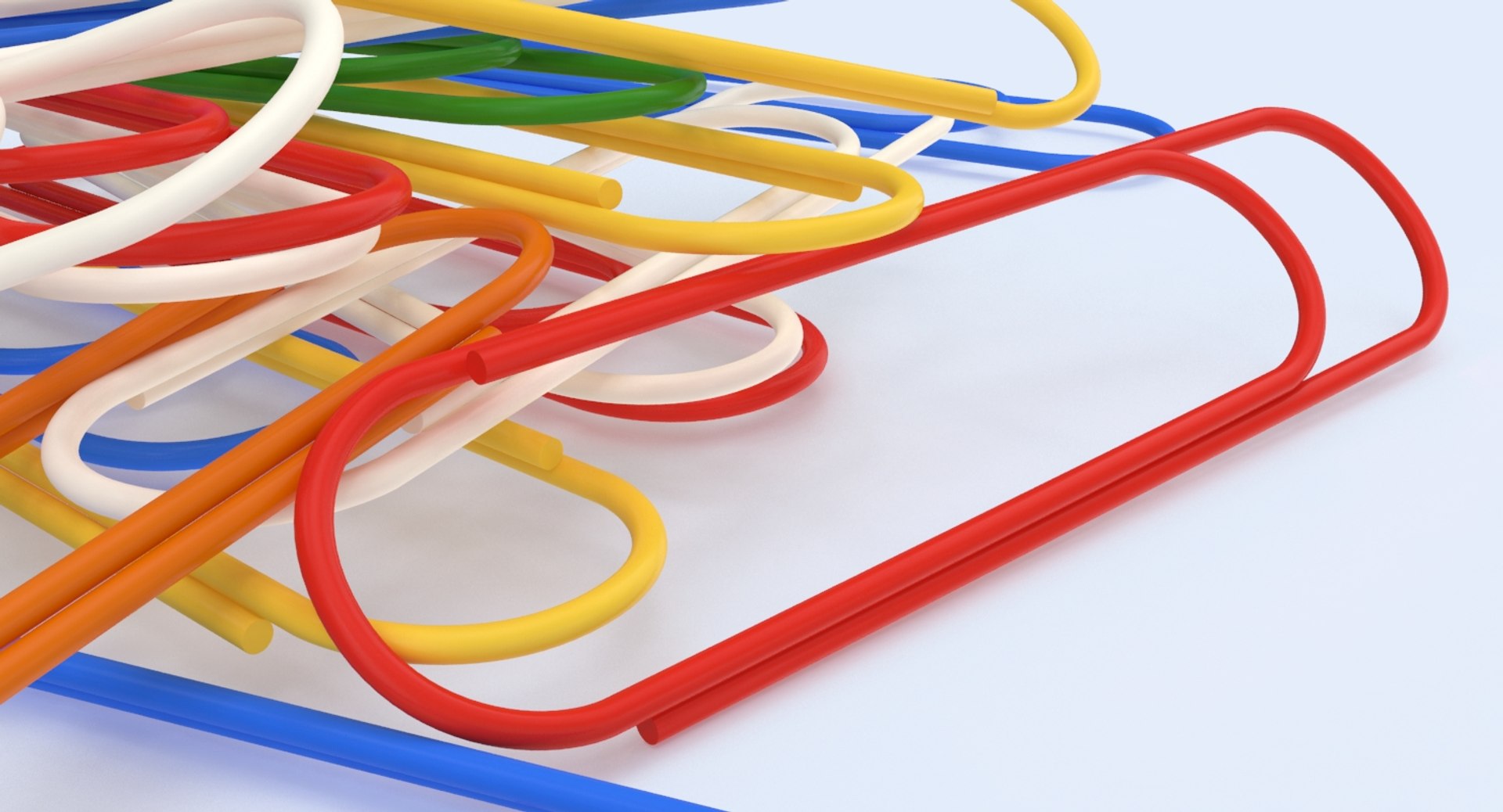 3d paperclip 02 model