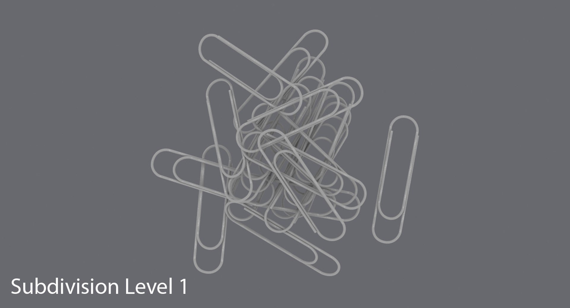 3d paperclip 02 model