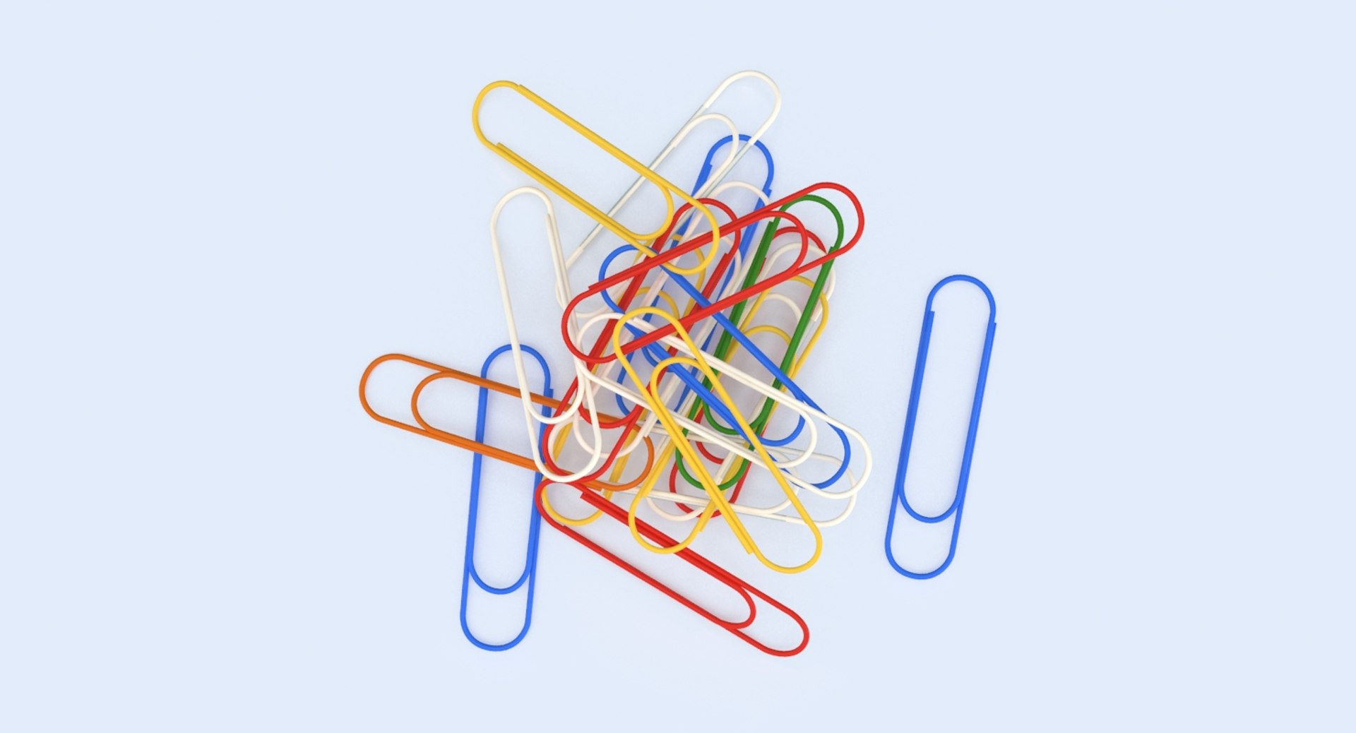 3d paperclip 02 model
