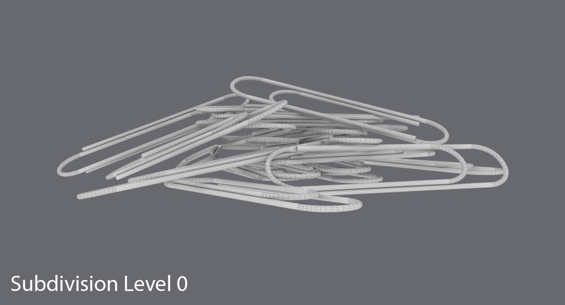 3d paperclip 02 model