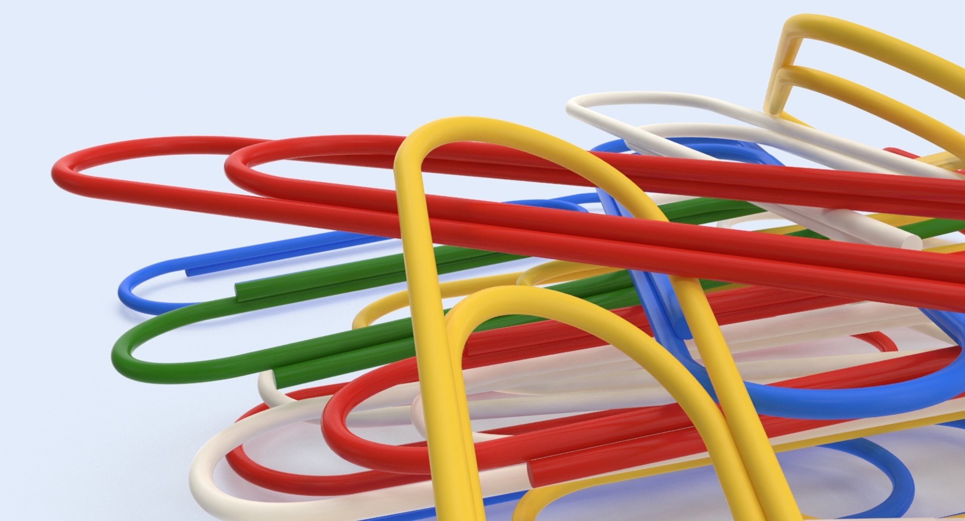 3d paperclip 02 model
