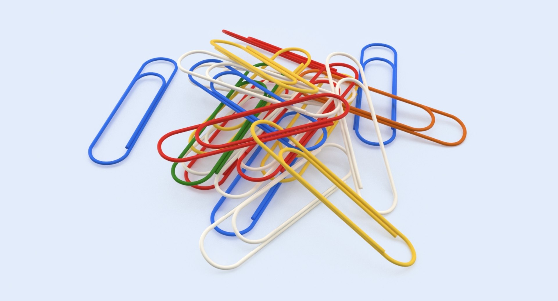 3d paperclip 02 model