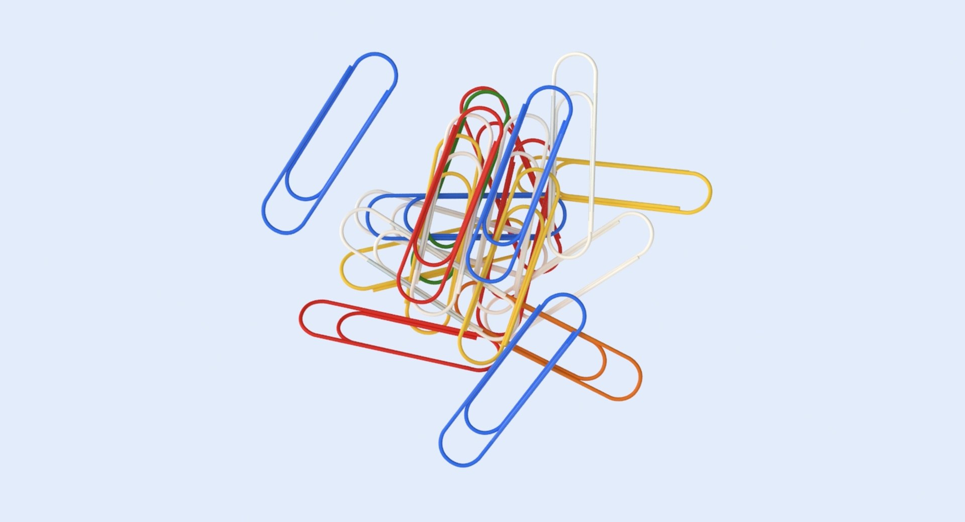 3d paperclip 02 model