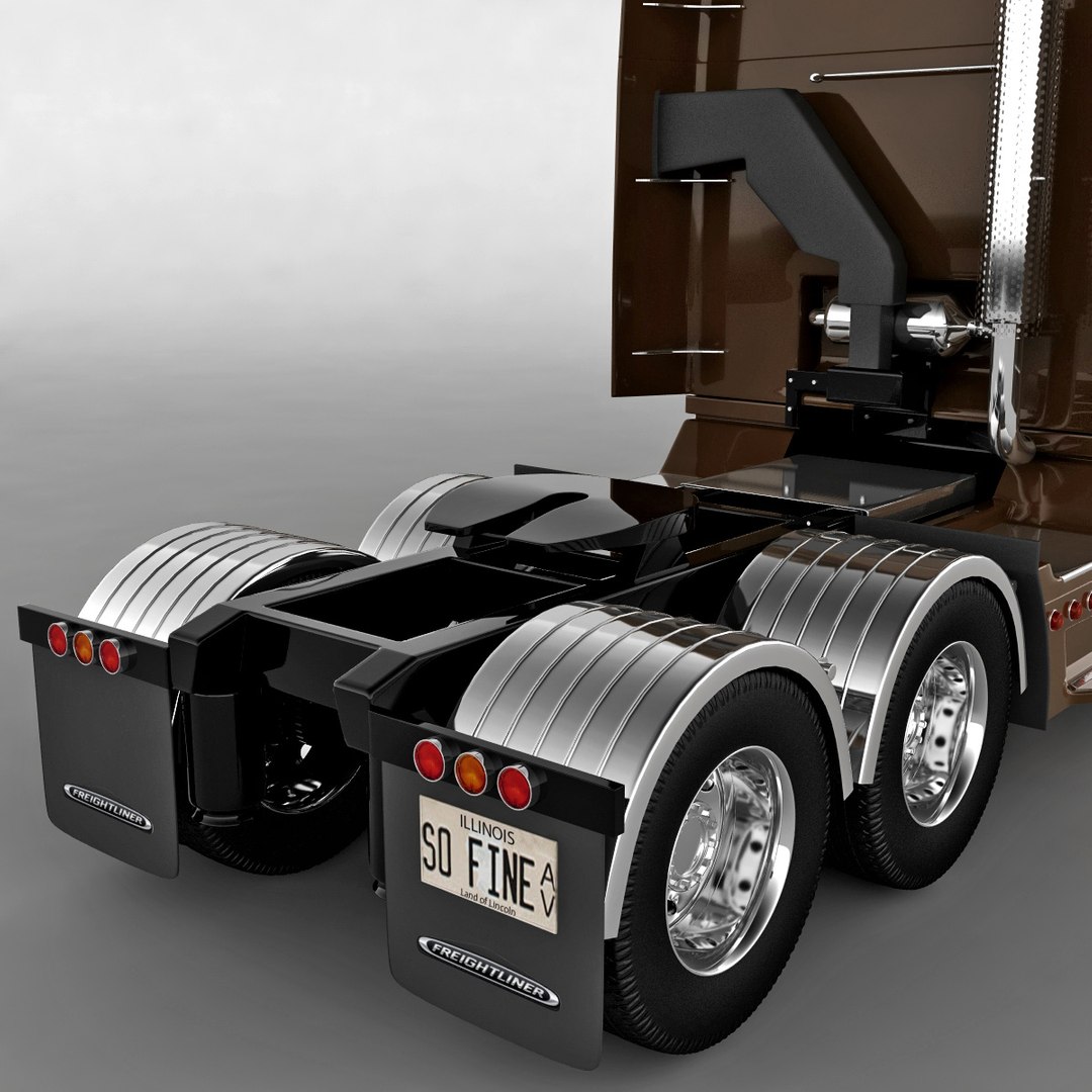 freightliner argosy trailer 3d max