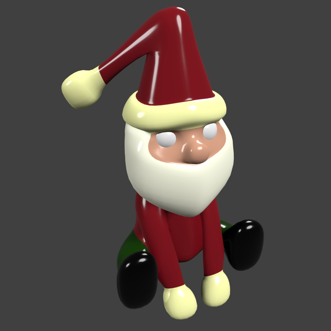 Santa Claus lawn gnome model - TurboSquid 2029597