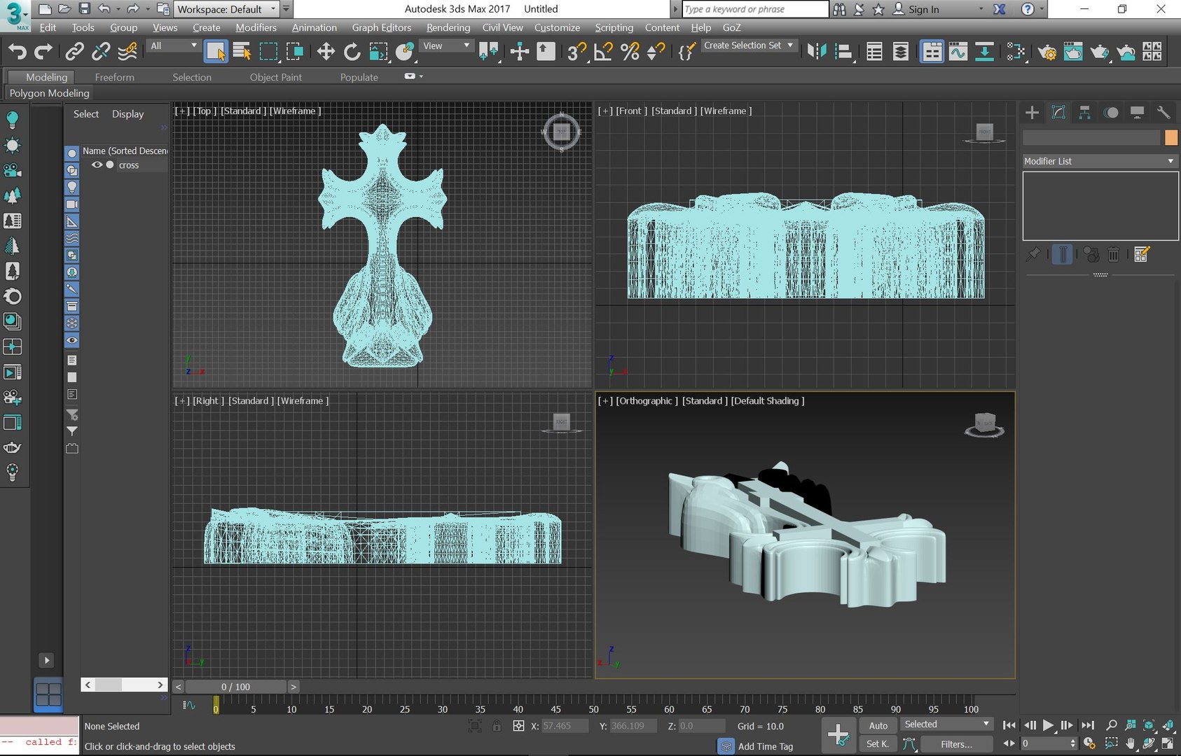 Cross Relief Art Model - TurboSquid 1680589