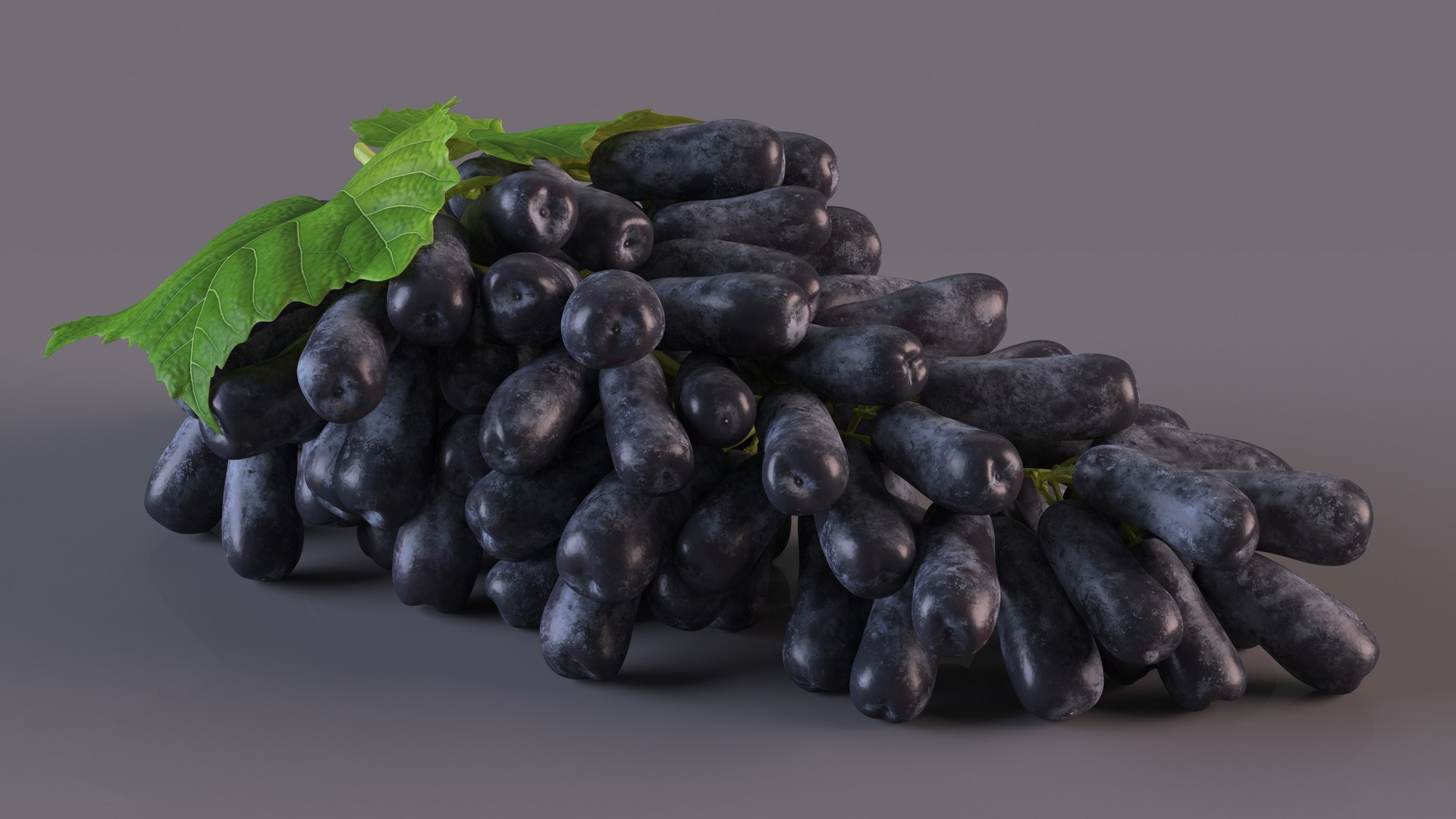 3D Lady Finger Sweet Sapphire Grape Lying - TurboSquid 2201970