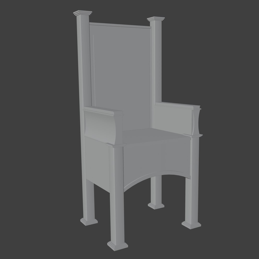 3D Throne Base Mesh Model - TurboSquid 1744695