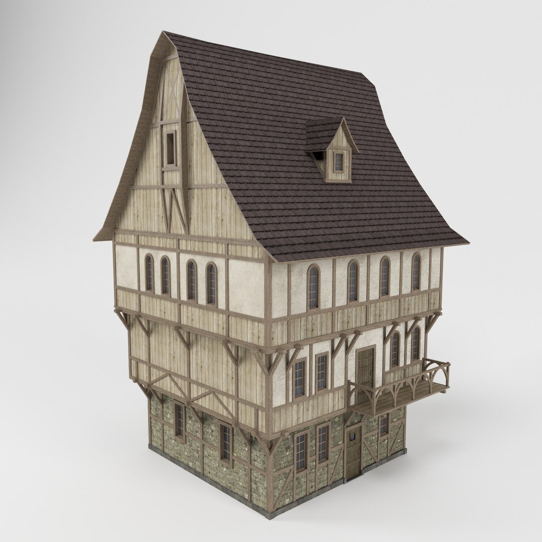 3d medieval house