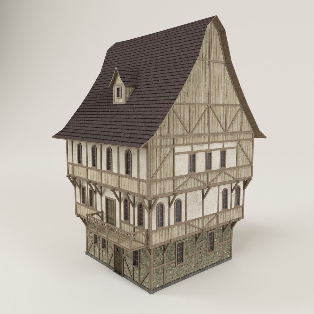 3d medieval house