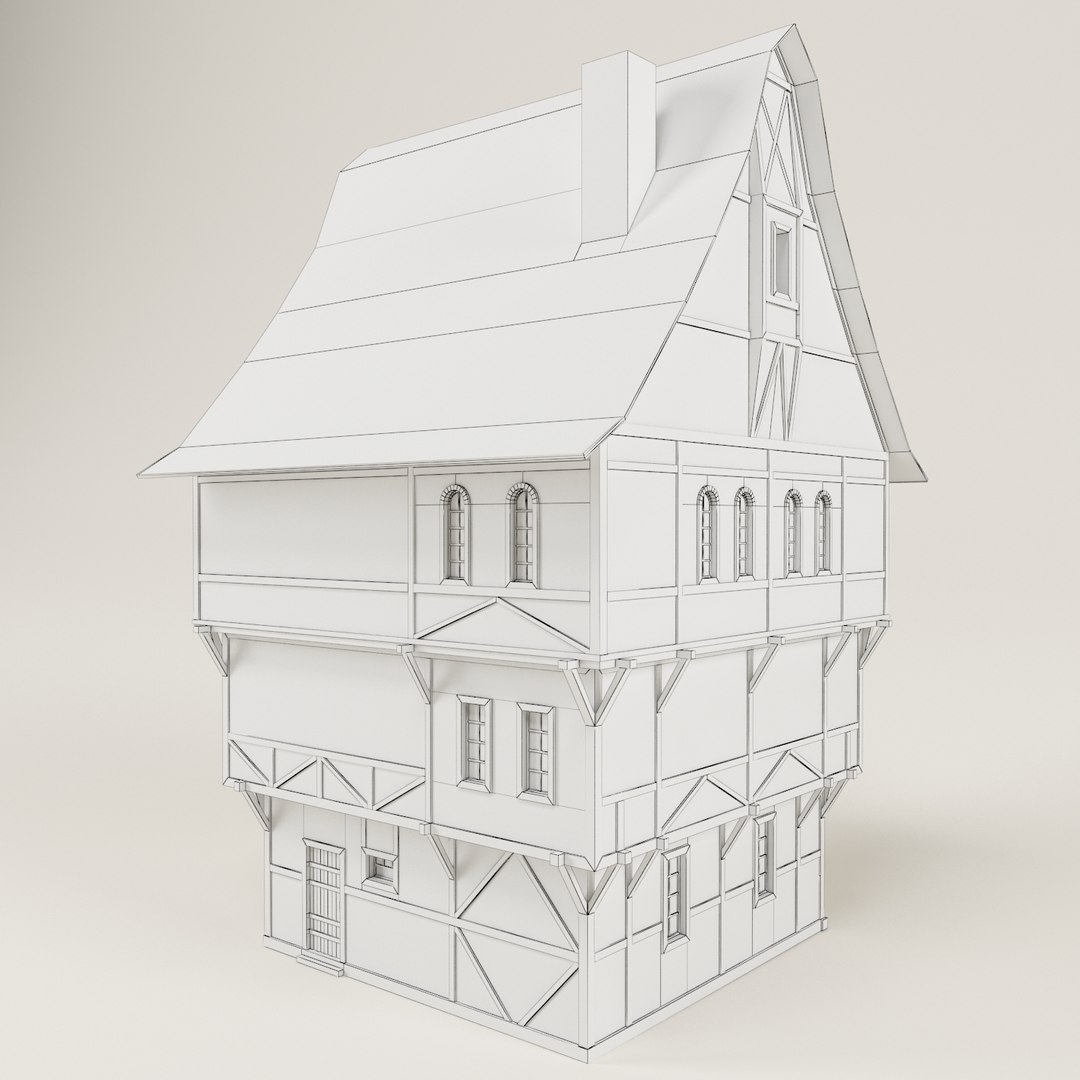 3d medieval house
