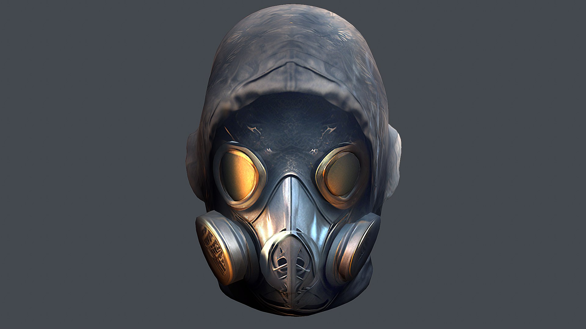 3D Model 3D Gas Mask Helmet 3d Model Military Combat Protectio Model ...