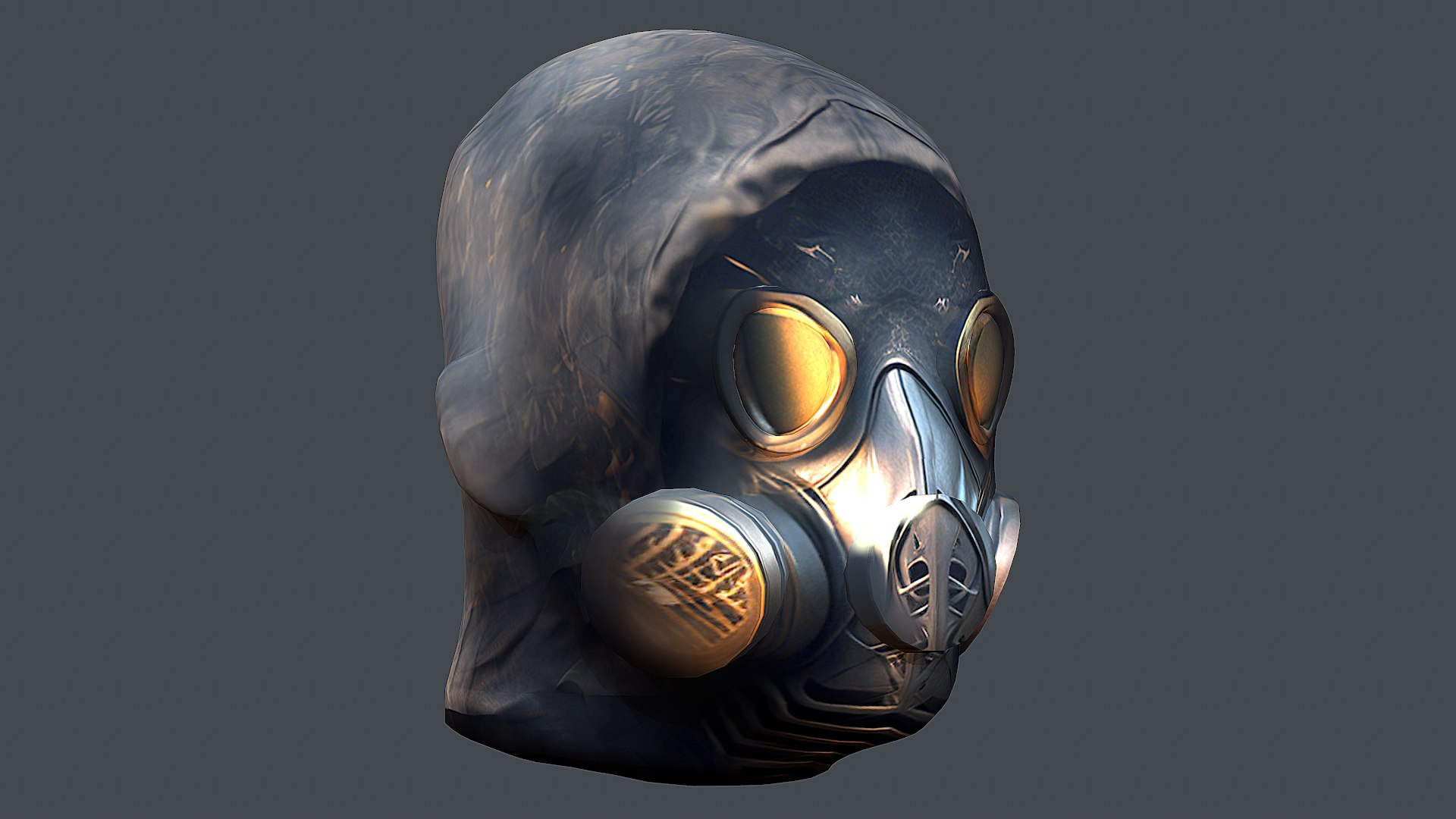 3D Model 3D Gas Mask Helmet 3d Model Military Combat Protectio Model ...