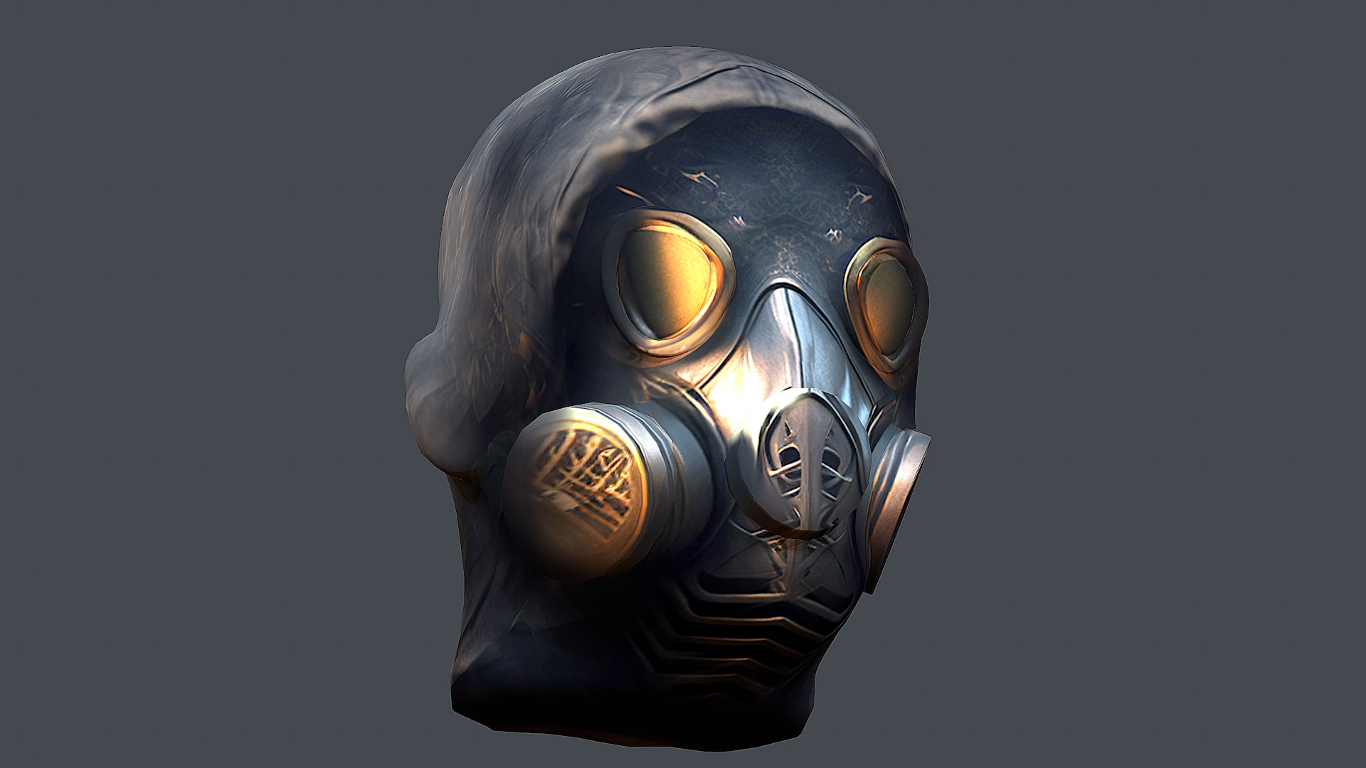 3D Model 3D Gas Mask Helmet 3d Model Military Combat Protectio Model ...