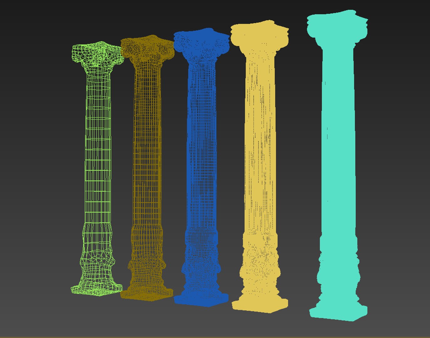 3D Model Ancient Pillar Ready - TurboSquid 1151809
