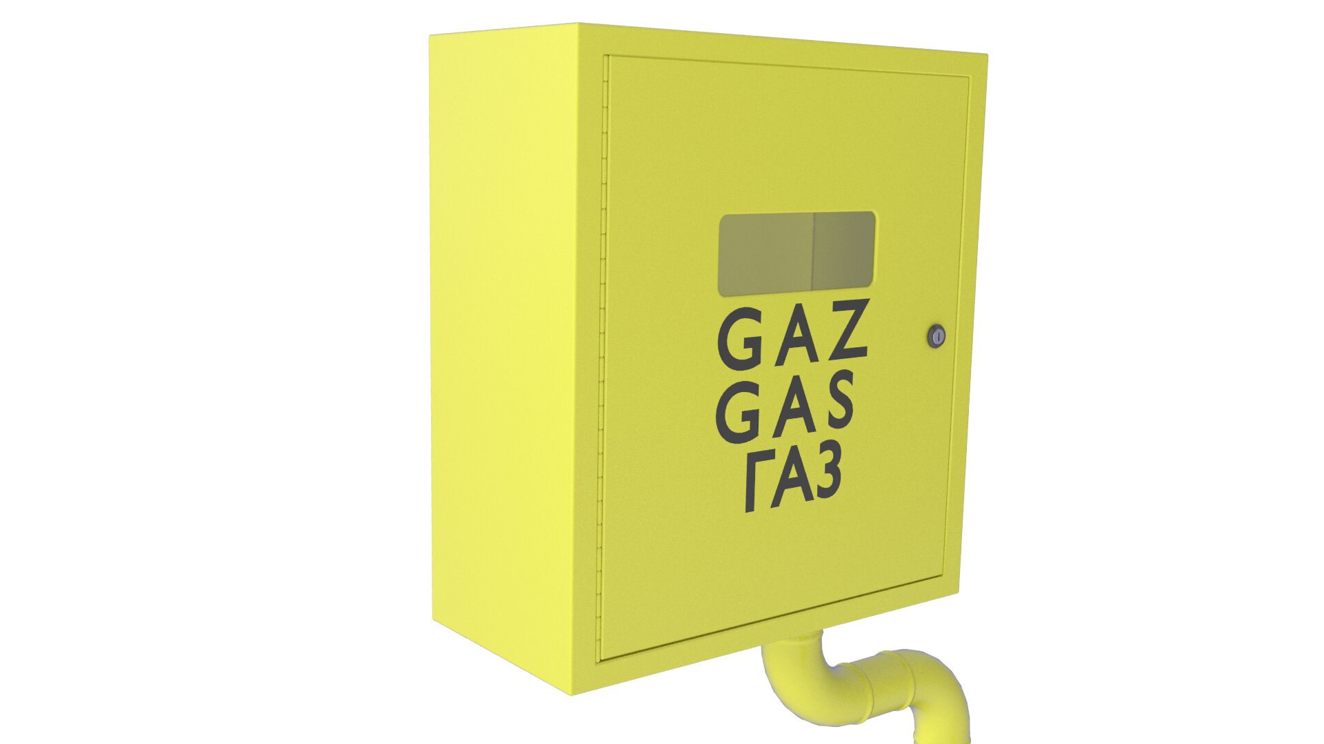 Yellow Metal Box Gas 11 3D Model - TurboSquid 1752168