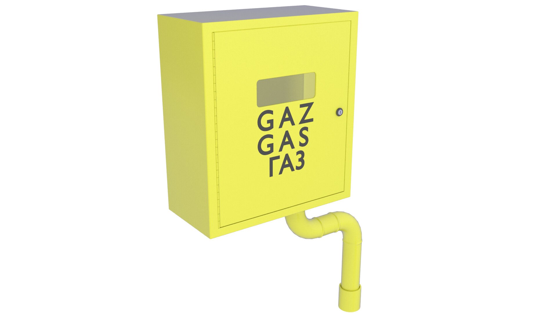 Yellow Metal Box Gas 11 3D Model - TurboSquid 1752168