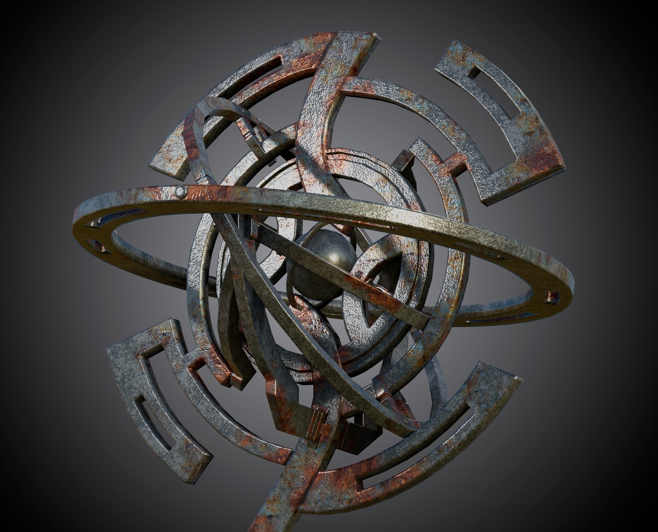 Armillary sphere model - TurboSquid 1786074
