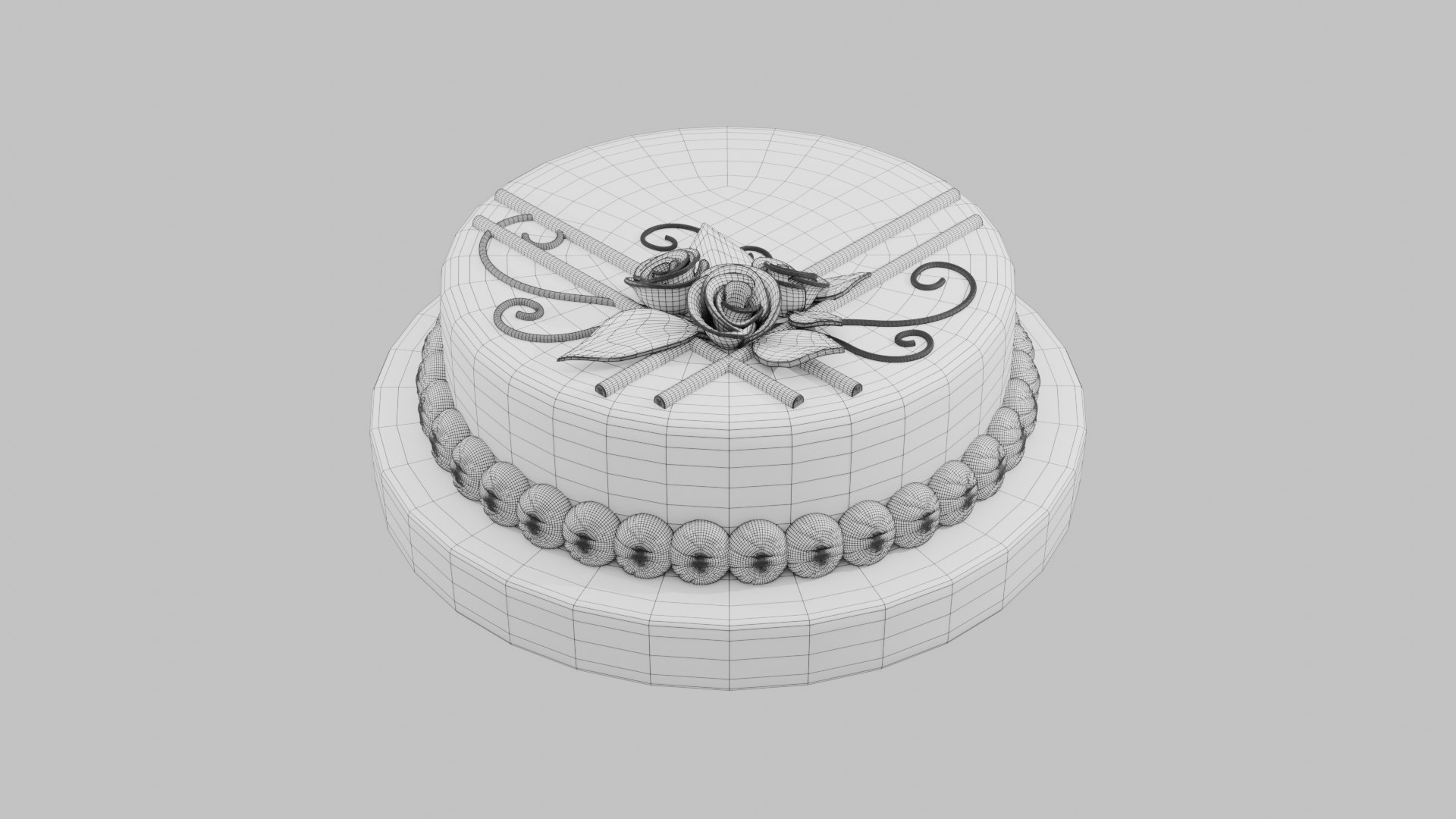 Chocolate Cake Model - TurboSquid 2321605