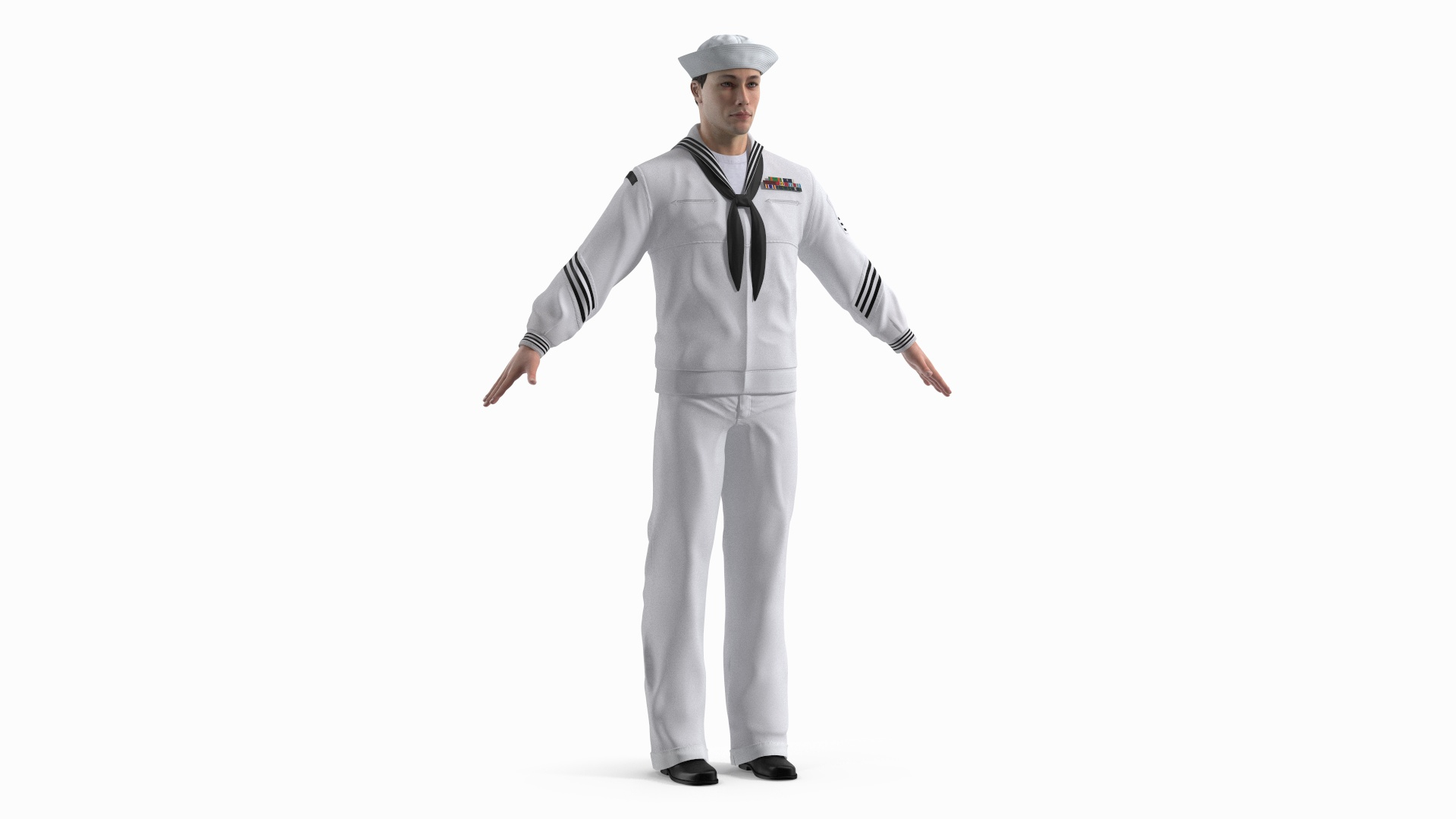 3D Model US Navy Sailor A-Pose - TurboSquid 2391413