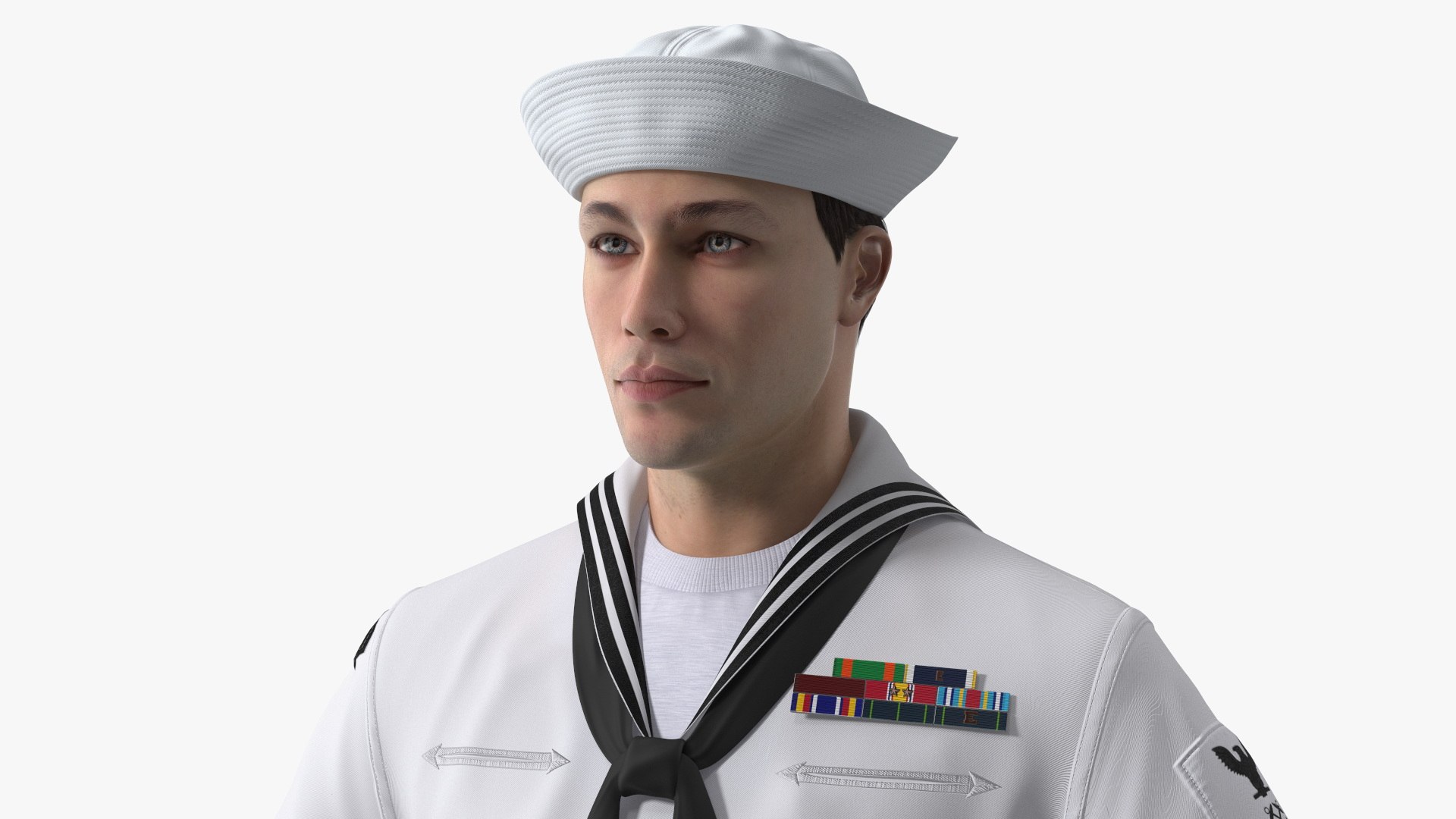 3D Model US Navy Sailor A-Pose - TurboSquid 2391413