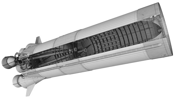 3D saturn v s-ic stage model - TurboSquid 1533854